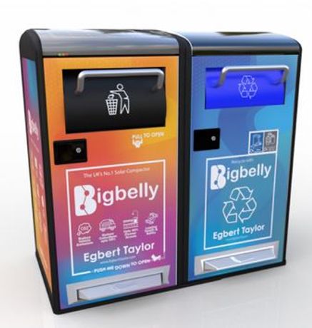 Bigbelly HC5/SC5 Double Smart Waste And Recycling System