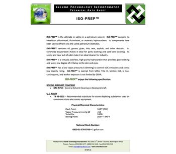 Inland Technology - Chemical Solutions - Iso Prep™ By Inland Technology