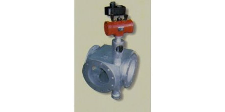 Valvulas - DN-250 - 3-Way Valves With Double Acting Pneumatic Actuator ...
