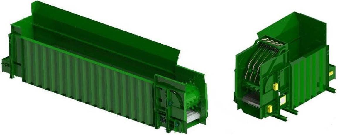 Green Machine - Recycling Equipment - Metering Bin Drum ...