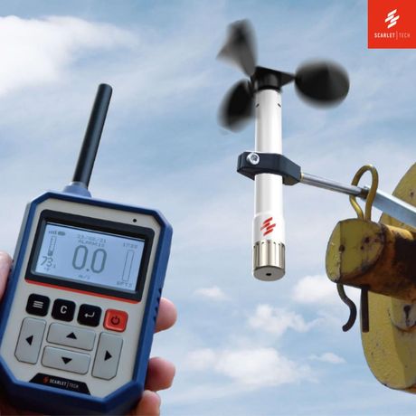 Scarlet - WR-3 Plus - Wireless Anemometer - Wireless Wind Speed Meter ...