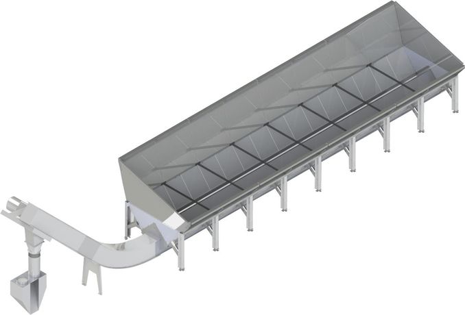 Mepu - Transfer - Intake Hoppers - Intake Hopper With Chain Conveyor By ...