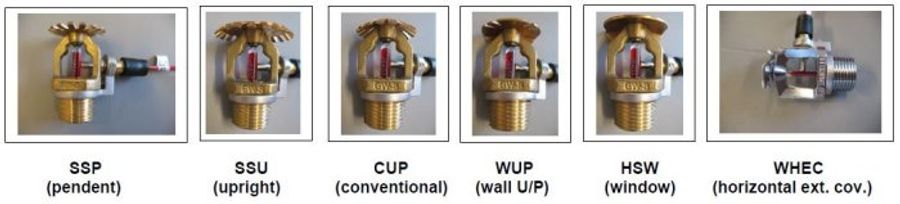 GW-S - SSP, SSU, CUP, WUP, HSW, WHEC Automatic Sprinkler, Heat ...