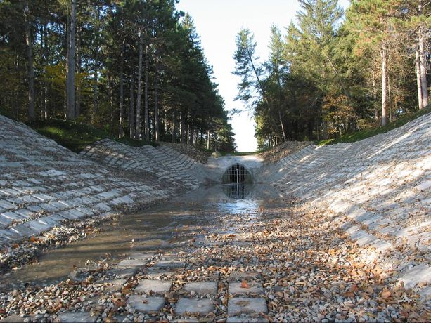 Cable Concrete Articulating Concrete Mattress System