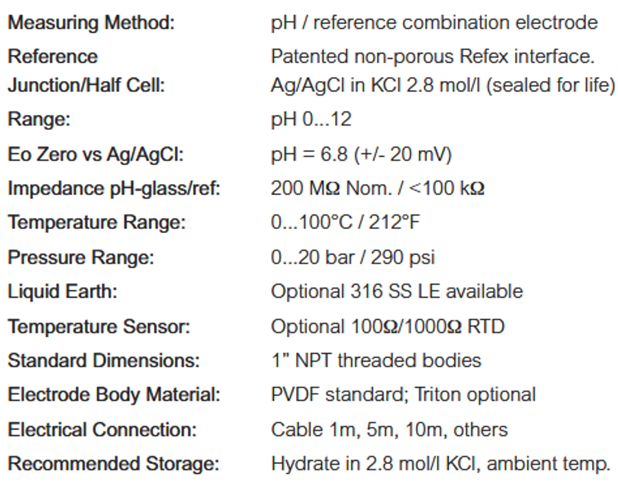 Refex - 399 2001 - Emerson Ph Combination Electrode Systems ...
