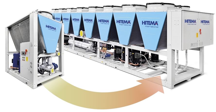 Hitema - SBS Series - Multi Scroll Chillers With Free Cooling ...
