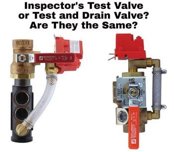 Is An Inspector’S Test The Same As A Test And Drain Valve?