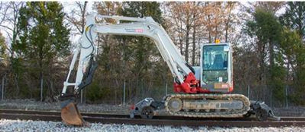 BTE 290H Railroad Modified Hi-Rail Mini Excavator