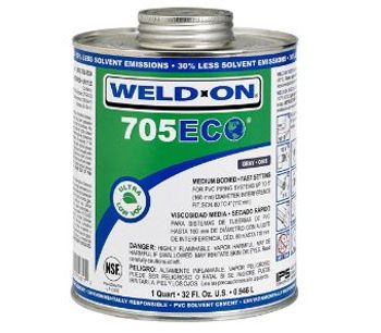 Weld-On - 705 Eco - Solvent Cements - Eco PVC Cements - PVC ...