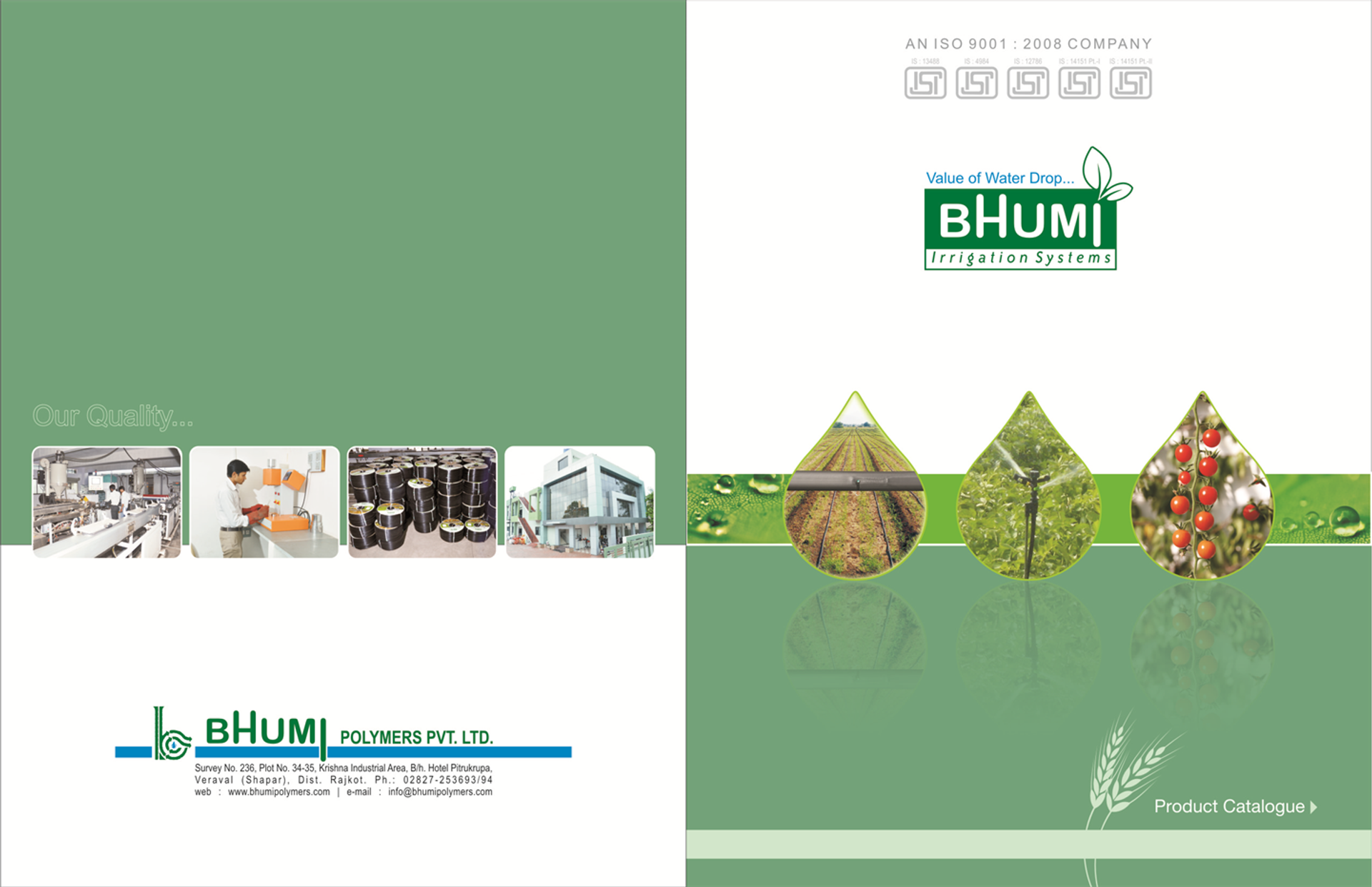 Bhumi Polymers Pvt.Ltd - Manufacturer Of Micro Irrigation Systems