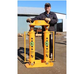 Atlas YJ 50 Ton 24 2 Cylinder Portable Casing Jack
