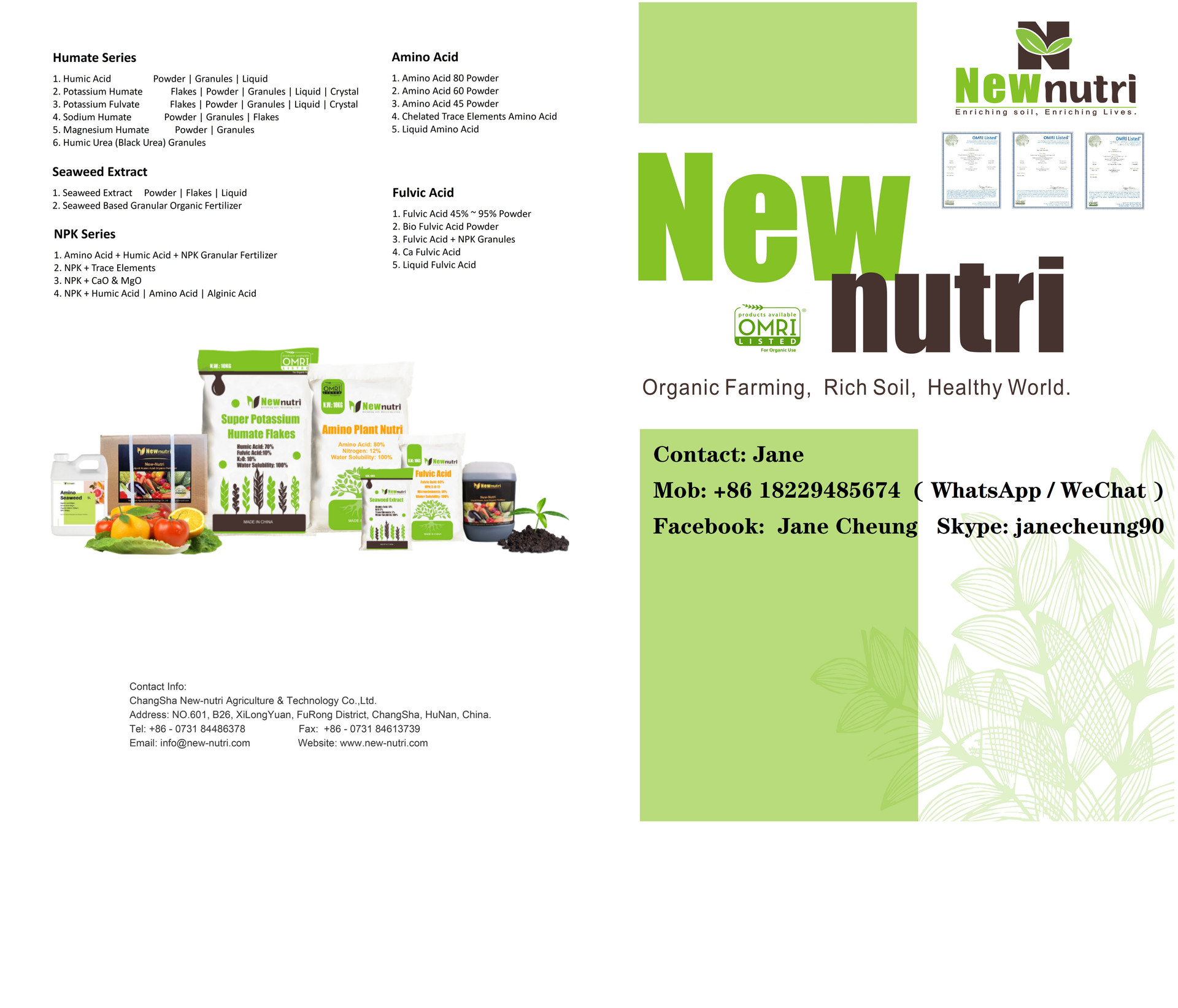 New-Nutri Potassium Fulvate - Potassium Humate Plus Fulvic Acid