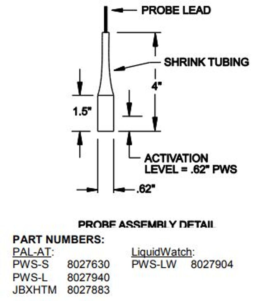 Permalert - PWS - Sensors & Probes - Water Based Liquid Probe ...