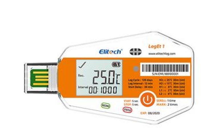 Loget - 1 - Elitech Temperature Data Logger - Single Use PDF Temperature Data Logger By Elitech ...