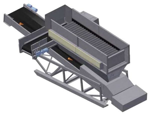BHS Portable Skid-Mounted Debris Roll Screen