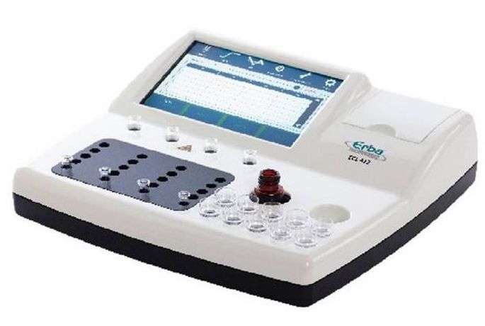 Erba ECL 412 Four Channel Semi Automatic Coagulation Analyzer