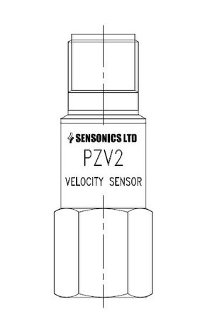 Sensonics PZV Series Industrial Velocity Vibration Sensor