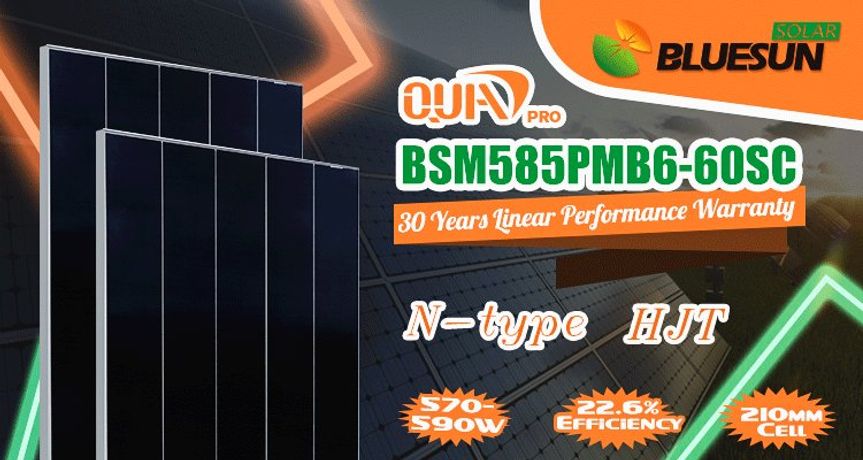 Bluesun - BSM585PMB6-60SC - Solar Panel - Shingled Mono 585 ...