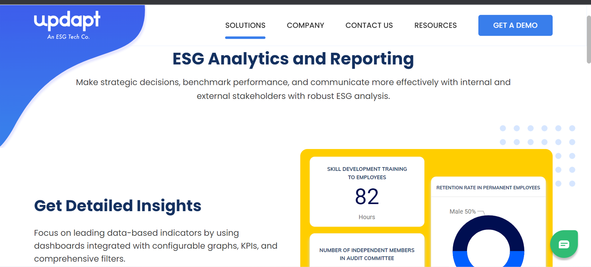 Updapt ESG Data Management Platform Software