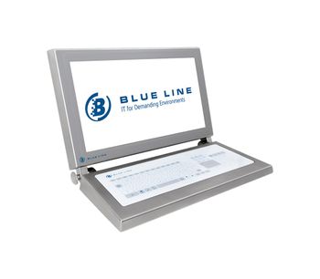 Blue Line HMI Panel PC With Keyboard For Cleanroom