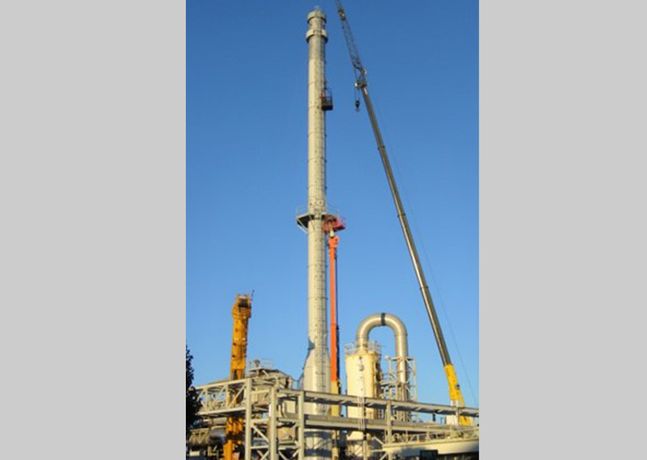 Warren Dual Wall Stack With FRP Flue