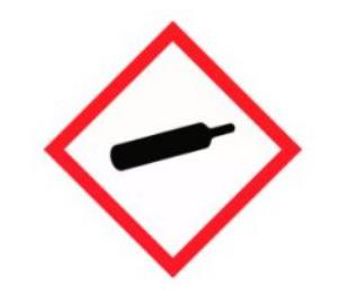 CLP Hazard Warning Symbol: Gas Cylinder Pictogram