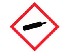 CLP Hazard Warning Symbol: Gas Cylinder Pictogram