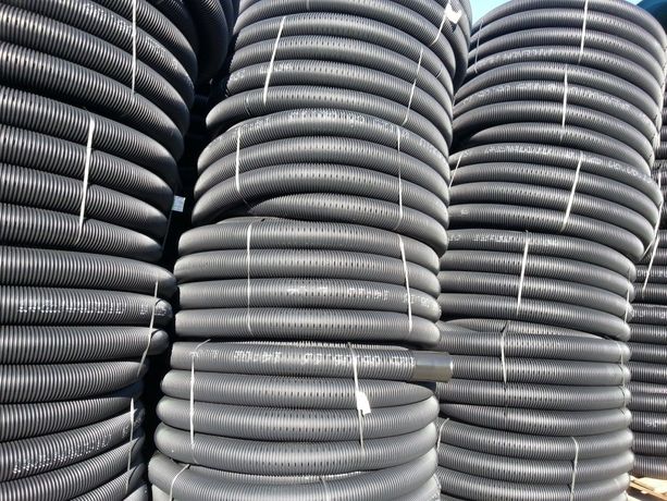 Slotted Bendable Corrugated PE Pipes In Coils For Drainages And ...