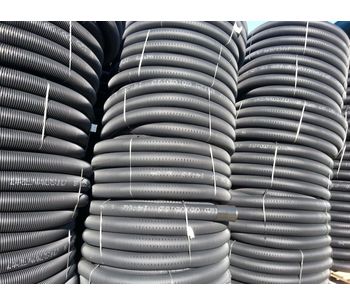Slotted Bendable Corrugated PE Pipes In Coils For Drainages And ...