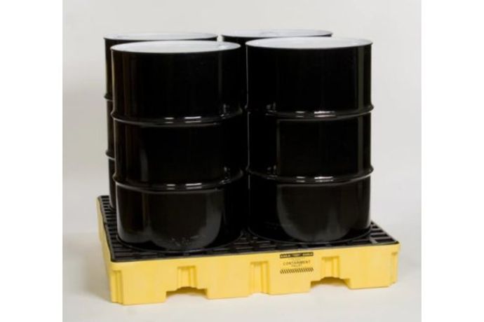 Eagle - 1645 - Spill Pallets - Eagle Poly Spill Pallets - 4 Drum Spill ...
