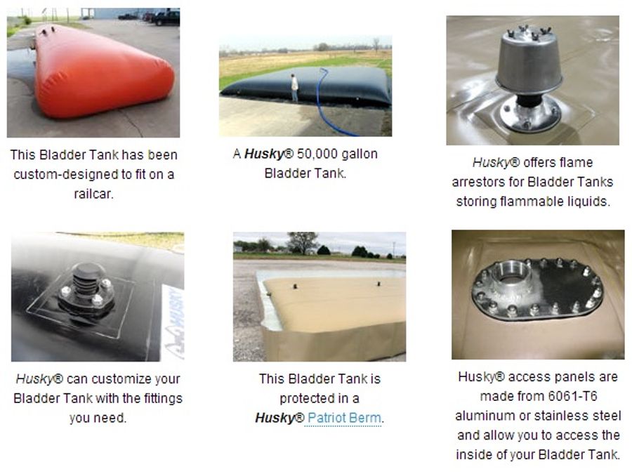 Husky - Environmental Products - Bladder Tanks (Pillow ...