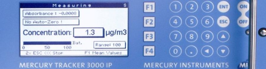 Mercury Instruments 3000 IP Portable Mercury Vapor Monitor