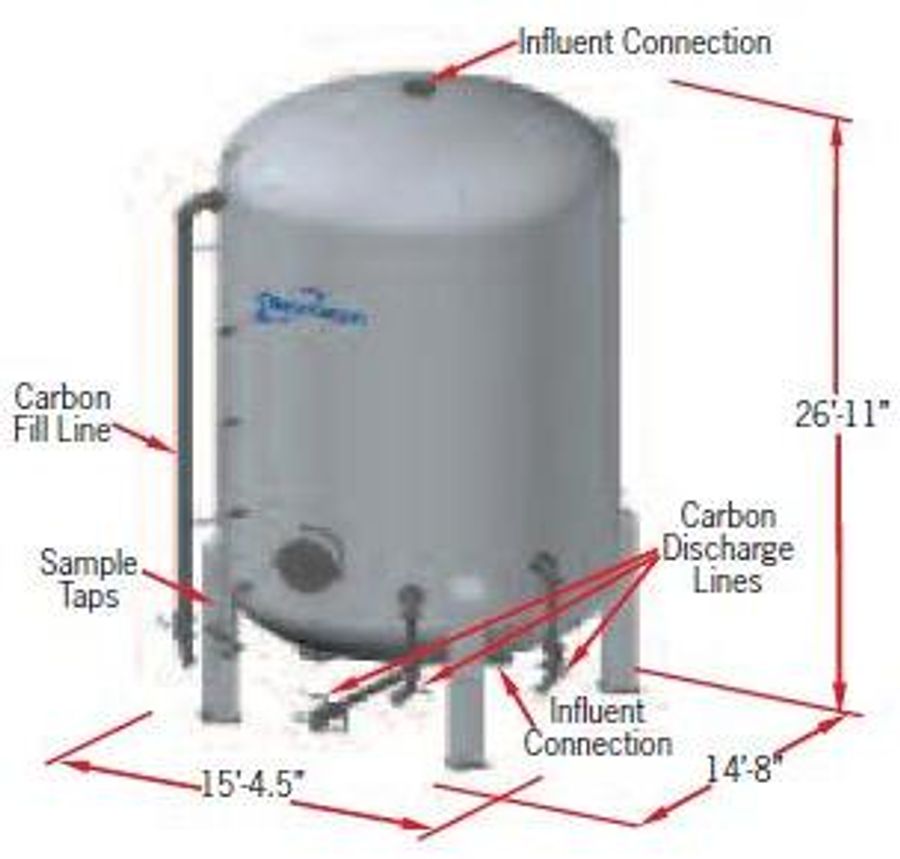 Calgon Carbon 14 Modular Carbon Adsorption Vessel