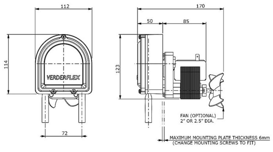 Verderflex - M1500 - Peristaltic OEM Pumps - OEM Peristaltic Pump By ...