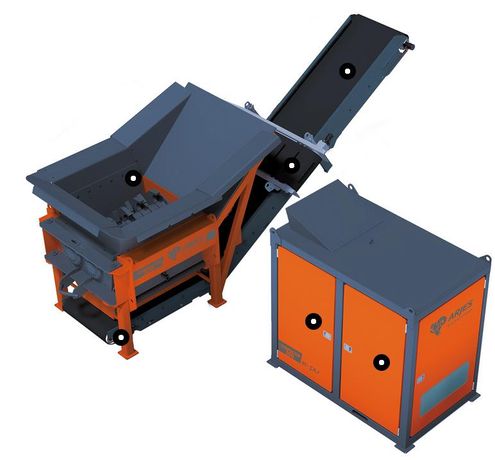 Compaktor - 300 E-Pu - Compact Class - Stationary Shredder By Arjes Gmbh