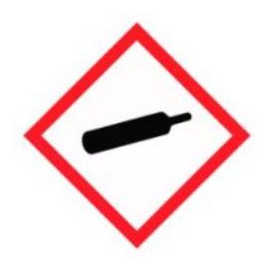CLP Hazard Warning Symbol: Gas Cylinder Pictogram