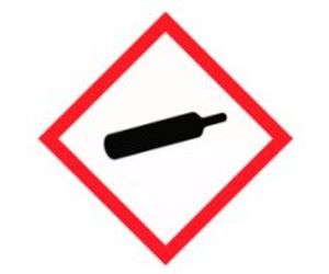 CLP Hazard Warning Symbol: Gas Cylinder Pictogram