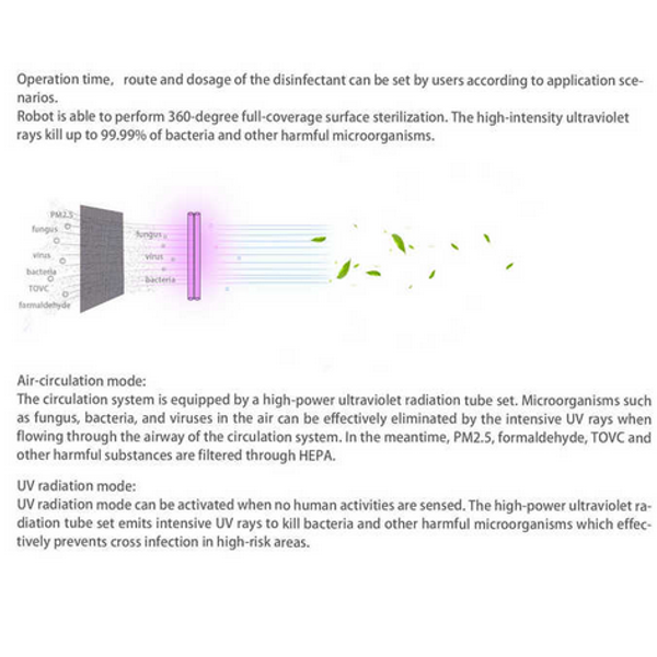 AMY M2-W2 Ultraviolet Disinfection Robot
