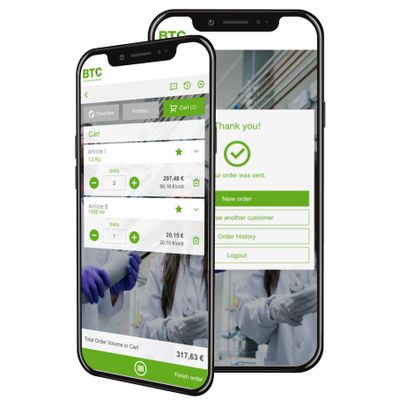 BTC Europe ChemShop Online Via Desktop PC and Smartphone App.