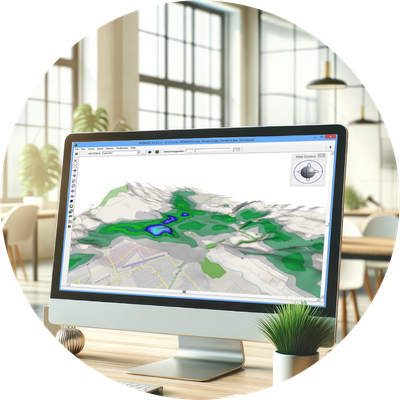 Lakes Environmental AERMOD View 13.0 Gaussian Plume Air Dispersion Modeling Software