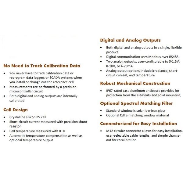 Atonometrics RC18 Series PV Reference Cell for Digital & Analog ...