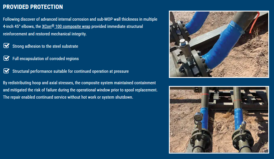 Xcorr 100 Restores Integrity to Corroded Elbows on Inlet Header ...