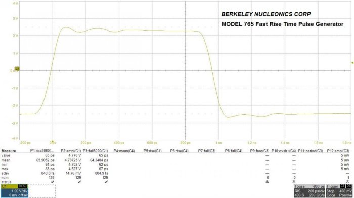 Berkeley 765 Fast Rise Time Pulse Generator