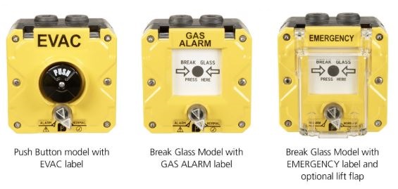 Federal Signal Flameproof and Hazardous Location Break Glass and Push ...